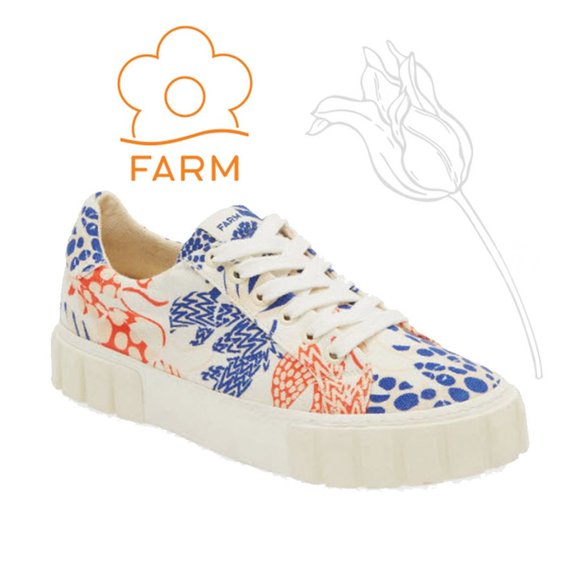 FARM Rio | Shoes | Farm Rio Lobster Print Platform Sneaker | Poshmark